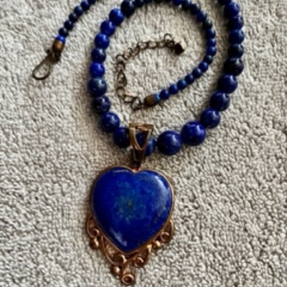 Jay King | Jewelry | Jay King Mine Finds Blue Lapis Heart Necklace ...